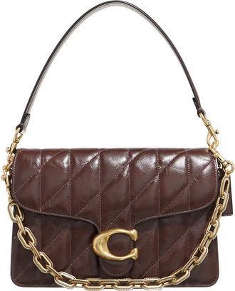 Coach Crossbody Bags - Quilted Glazed Leather Chain Tabby Shoulder Bag Wi - Gr. unisize - in Braun - f&uuml;r Damen
