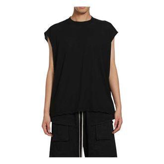 Rick Owens Tower Cropped Tarp T - - Tops - Herren - Schwarzk - M