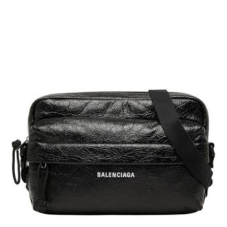 Balenciaga Sac &agrave; bandouli&egrave;re vintage Pre-owned - Homme - Pre-owned - Noir - Taille: ONE Size