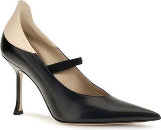 Fendi Calf Leather Stiletto Pump - Black