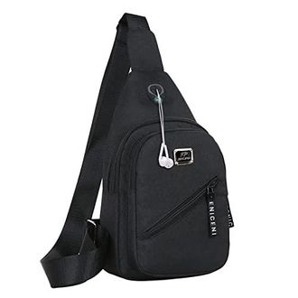 Generic Sac &agrave; bandouli&egrave;re pour homme - Sac &agrave; bandouli&egrave;re - Sac de poitrine - Sacs de taille pour homme