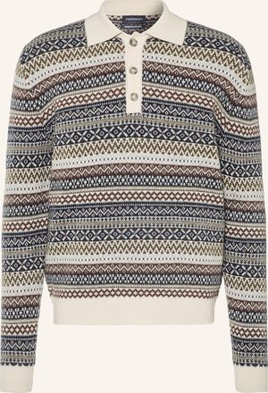 Strokesman's Strokesmans Strick-Poloshirt weiss