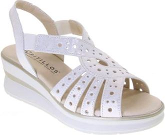 Pitillos Sandales décontractées compensées de 7 cm, semelle blanche en caoutchouc, plante en gel, couleur unie, bandes élastiques, pour femme, or, 40 EU