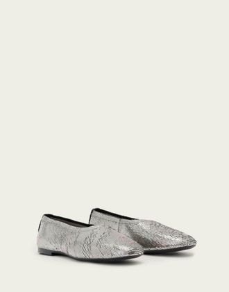 AllSaints Hailee - Flache Schuhe in Stahlgrau
