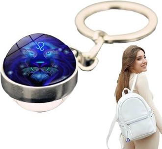Generic Porte-cl&eacute;s horoscope | Accessoire de sac &agrave; dos constellation tendance | Pendentif d&eacute;coratif lumineux dans le noir pour d&eacute;coration de sac &agrave; dos, L&eacute;opar