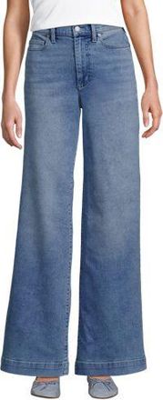 Lands End Recover Jeans High Waist mit weitem Bein, Damen, Gr&ouml;&szlig;e:38 81 regular, Blau, by Lands End