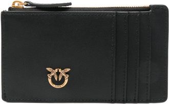 Pinko Kartenetui mit Logo-Prägung - Schwarz