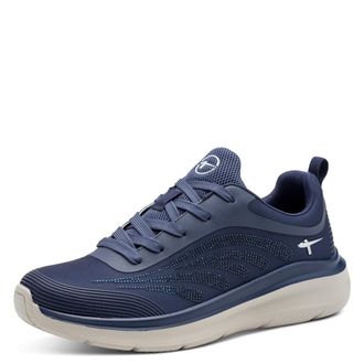 Tamaris Comfort Damen Sneaker flach Sportlich Vegan, Blau (Navy Glitter), 38 EU