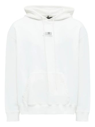 Maison Margiela hoodie à poche avant - Blanc