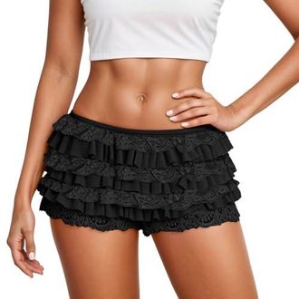 Generic Short en Jean Femme Taille Haute Bain Fluide Jogging Surf Gel Training Carreaux Soie Ville Automne Snowboard 34 Irritation Mauve Brassiere Cyclisme No