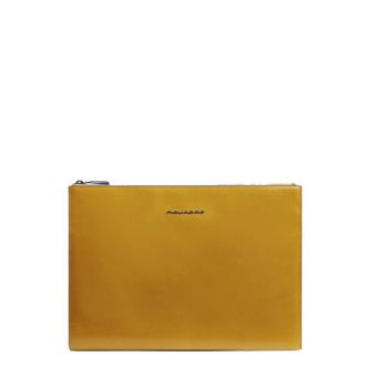 Piquadro Leder iPad Pro 12.9 Clutch - - Bags - unisex - Gelb - ONE SIZE