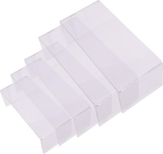 Cabilock 5 St&uuml;ck Teiliges Acryl Schuhregal U f&ouml;rmiger Schuhhalter Transparenter Displayst&auml;nder f&uuml;r Ladentheke und Ausstellung Gro&szlig;es mit Verschiedenen Stapelba