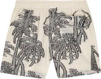 Maison Labiche Short Herelle Palm Tree &agrave; motif en coton