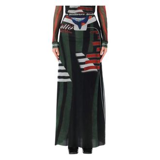 Ottolinger Mesh Maxirock - - Skirts - Damen - Mehrfarbig - S