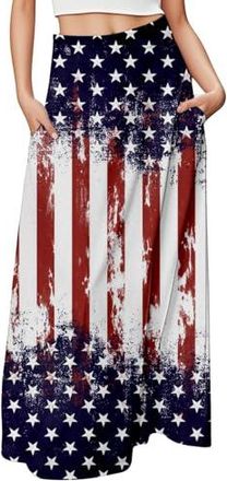 Generic Jupe Blanche Mi Longue Sequin Droite Fluide Maxi Ete V&eacute;ritable and Gainante Etoile Ceremonie 80 Poche Cotel&eacute;e Plumes Holographique Princesse Style &Eacute;le