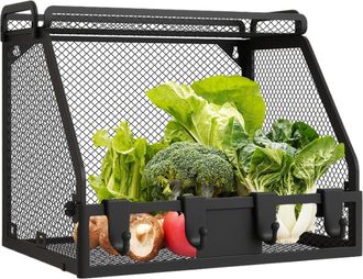 Generico Obstkorb: Hängeregal für Küche, Gemüsewandregal, stapelbare Aufbewahrungskörbe, stapelbarer Wand-Aufbewahrungskorb