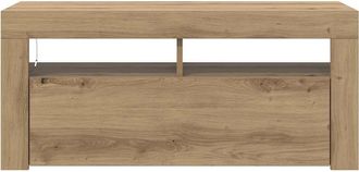 Generic TV-Ständer aus Holz, Moderne Medienkonsole mit Aufbewahrungsregalen, Entertainment-Center für Wohnzimmer, TVE-Schrank für Flachbildfernseher (Handwerk