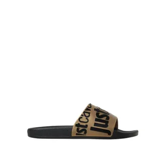 Just Cavalli Flache Slides f&uuml;r l&auml;ssigen Komfort - - Shoes - Herren - Schwarzk - 42 EU