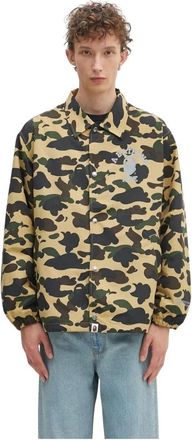 A Bathing Ape A Bathing Ape, Homme, Chemises, Multicolore, Taille: S Wind Stopper 1st Camo Relaxed Coach Jacket