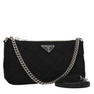 Prada Pre-owned Nylon handtaschen - - Pre-owned - Damen - Schwarzk - ONE SIZE