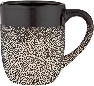 Ladelle 62901 CAFE Becher mit Henkel strukturiert schwarz 0,3 l (1 St&uuml;ck)