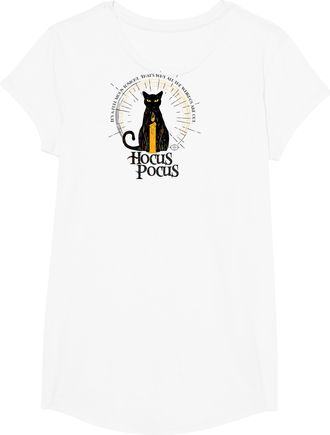 Disney Hocus Pocus Binx with Black Flame Candle Full Moon T-Shirt