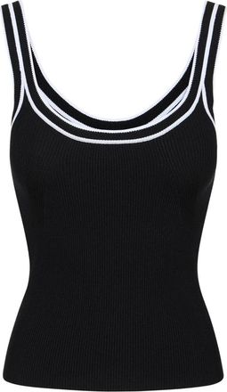 Iceberg Femme, Tops, Noir, Taille: 42 FR D&eacute;bardeur c&ocirc;tel&eacute;