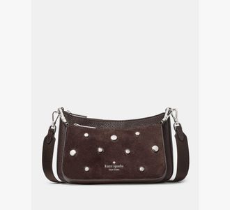 Kate Spade New York Duet Umh&auml;ngetasche Aus Wildleder Mit Nieten, Klein