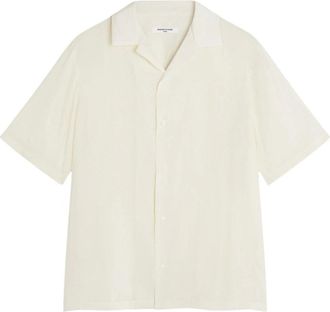 Maison Kitsun&eacute; Homme, Chemises, Beige, Taille: XL Bali Resort Shirt