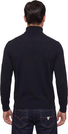 Guess Rollkragenpullover mit Seide und Wolle, Regular Fit, Logo-Schriftzug