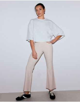 Aim'n Sand Luxe - Ausgestellte Leggings in Beige-Neutral