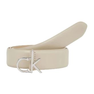 Calvin Klein Eleganter Lederg&uuml;rtel mit Schnalle - - Accessories - Damen - Beige - 80 CM