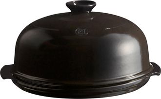 Emile Henry Interhal Brot Glocke, Keramik, Kohle, 28.5x28.5x16.5 cm