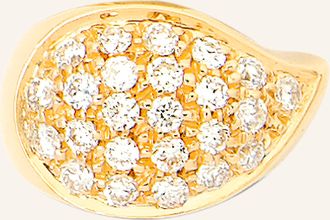 Tamara Comolli Tamara Comolli Charm Signature Drop Clasp Diamond Pavé Aus 18 Karat Gelbgold Mit Diamant Pavé gold