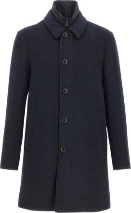 Peuterey Fionnghal Wool Coat - Homme - Manteaux - Bleu - Taille: XL