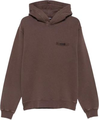 Jacquemus Homme, Sweatshirts et sweats &agrave; capuche, Brun, Taille: M SweaT-shirts &agrave; capuche