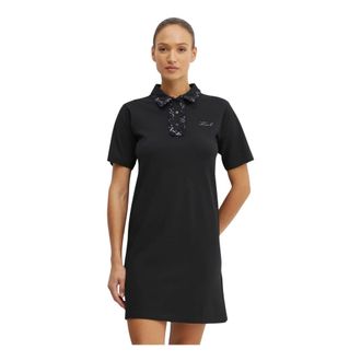 Karl Lagerfeld Robe Courte en Coton - Femme - Robes - Noir - Taille: 38 FR