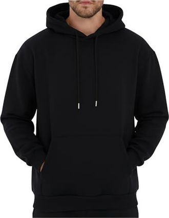 Comeor Sweat &agrave; capuche pour homme, Noir, XXL