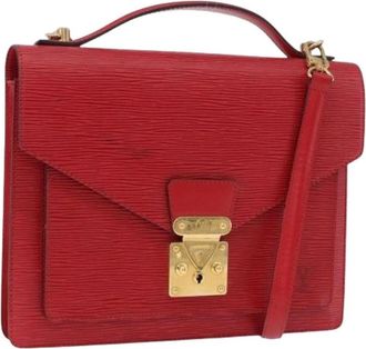 Louis Vuitton Pre-owned Cuir sacs-louis-vuitton - Femme - Pre-owned - Rouge - Taille: ONE Size