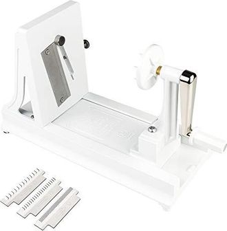 Benriner BN-7W-1 Gem&uuml;sehobel Spiralschneider, ABS-Kunststoff, Wei&szlig;, 27 x 12 x 18cm