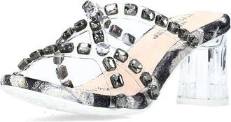 Laura Vita Mules en Cuir pour Femmes JACBO-23, Pointure:39 EU, La Couleur:Noir