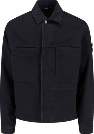 Stone Island Light Bull Denim-Tc Jacket