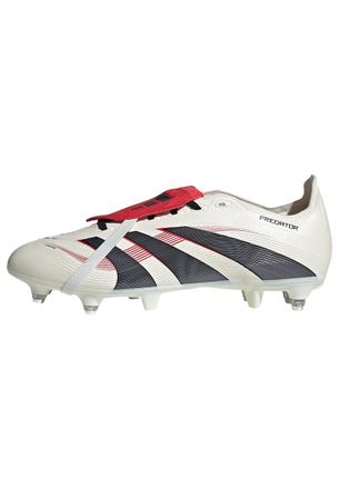 adidas Unisex Predator League Fold-Over Tongue SG Fu&szlig;ballschuh Off White/Core Black/Pure Ruby 43 1/3