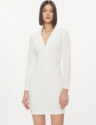 Liu Jo Coctailkleid CA4136 J1930 Wei&szlig; Regular Fit