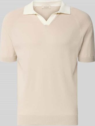 Gran Sasso Regular Fit Poloshirt mit V-Ausschnitt