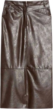 Pennyblack Femme, Jupes, Brun, Taille: 36 FR Pbbognuno Midi Skirt