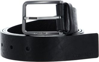 Calvin Klein Leder G&uuml;rtel Casual Warmth Belt 35MM W125 CK Black schwarz