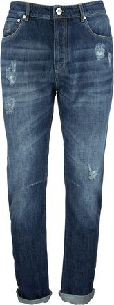 Brunello Cucinelli Straight Leg Jeans - Dunkelblau