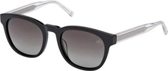 Timberland Homme, Accessoires, Noir, Taille: 53 MM Round Lunettes de soleil
