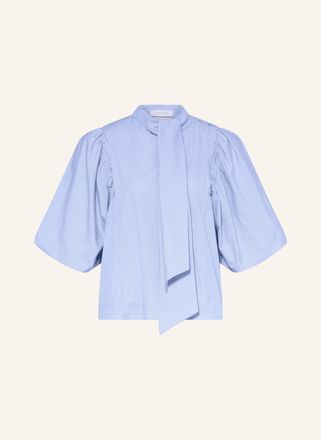 Rich & Royal Blusenshirt Mit 3/4-Arm Und Abnehmbarer Schluppe blau